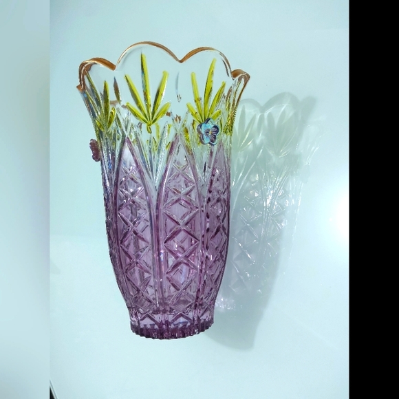 monica willard | Accents | Monica Willard Purple And Green Hand Painted ...